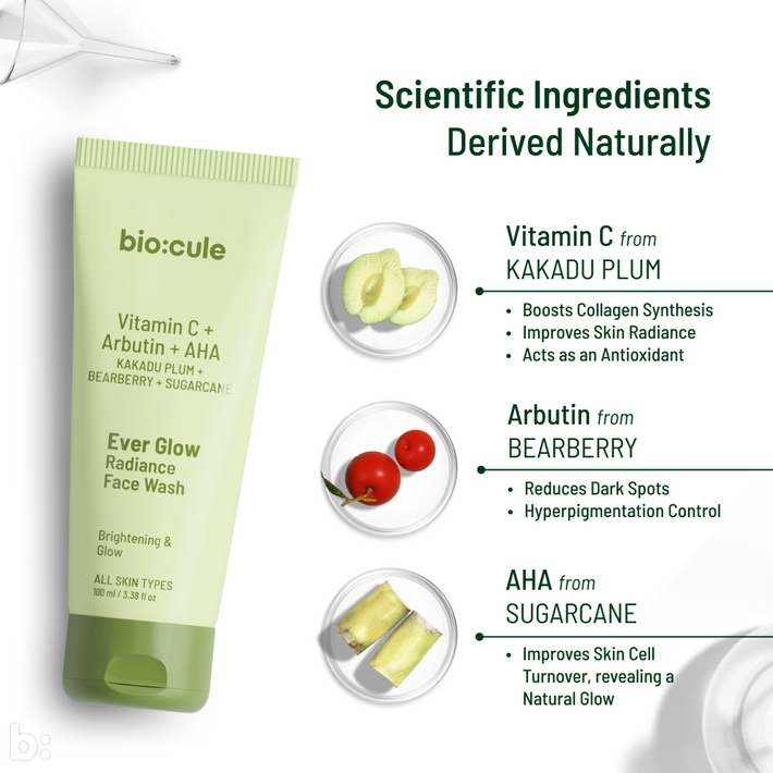 Ever Glow Radiance Face Wash for Bright & Glowing Skin | Biocule – biocule