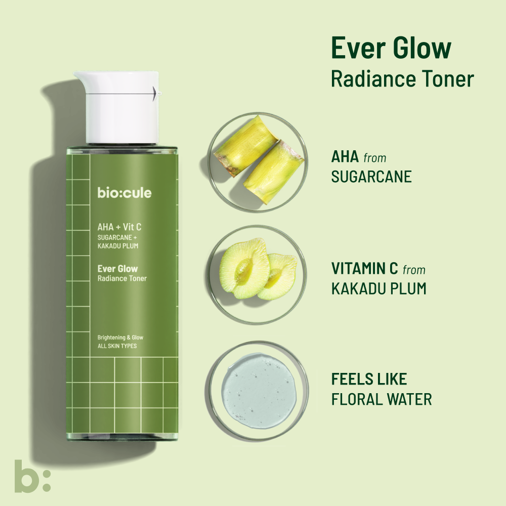 Ever Glow Face Wash + Toner + Serum for Glowing Skin – biocule