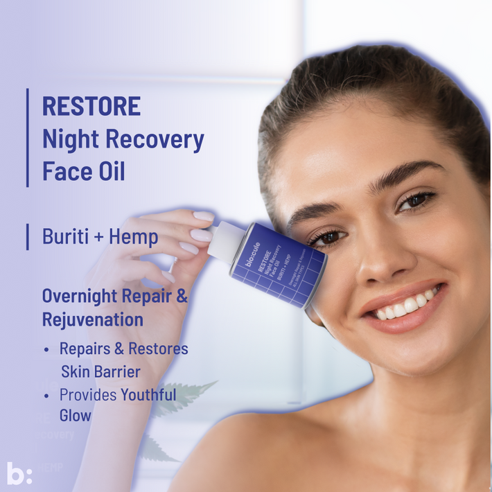 RESTORE Night Recovery Face Oil for Skin Barrier & Fine Lines | Biocule ...