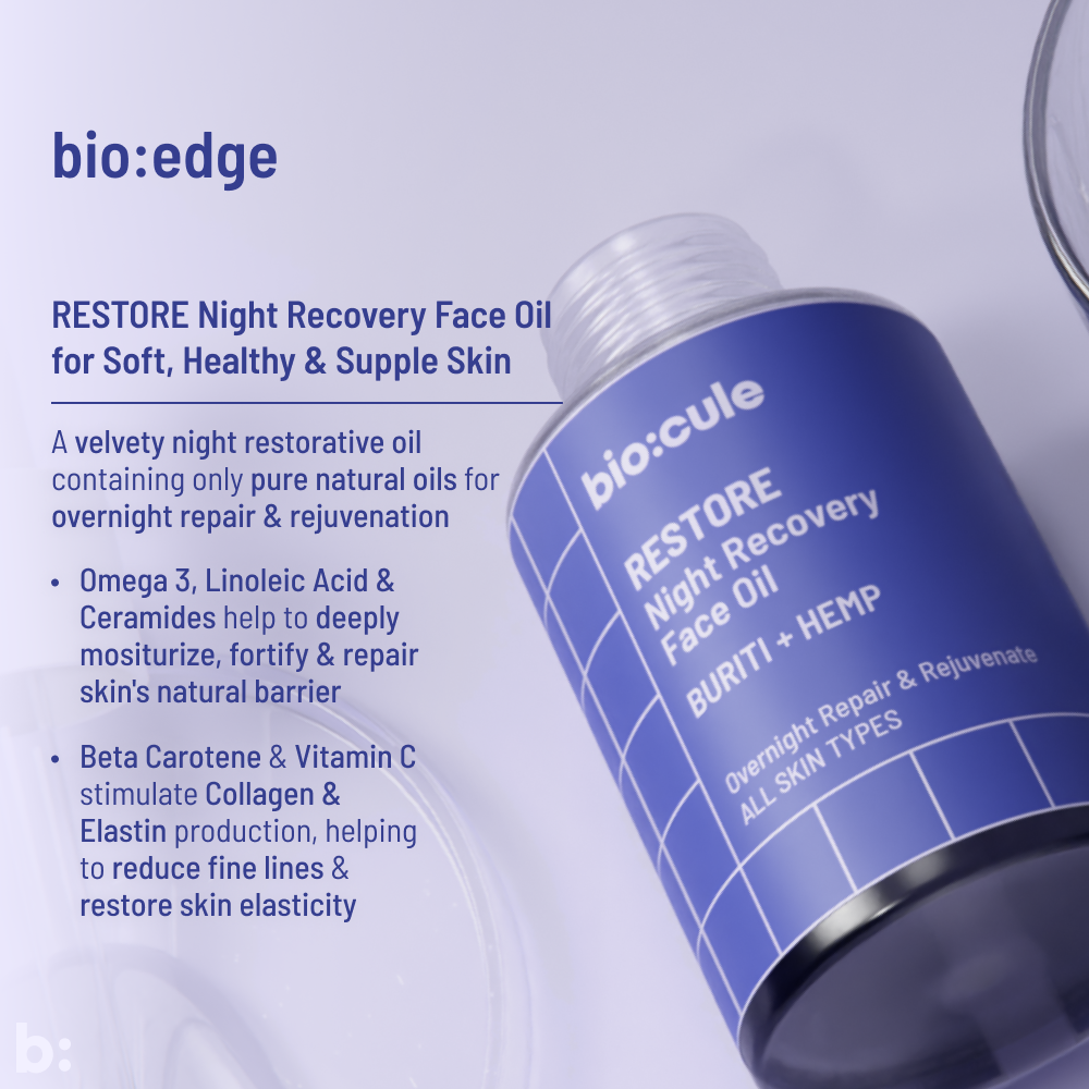 RESTORE Night Recovery Face Oil for Skin Barrier & Fine Lines | Biocule ...