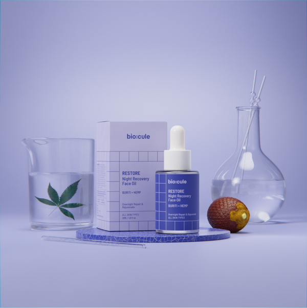 RESTORE Night Recovery Face Oil for Skin Barrier & Fine Lines | Biocule ...