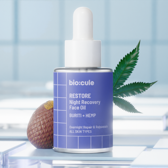 RESTORE Night Recovery Face Oil for Skin Barrier & Fine Lines | Biocule ...